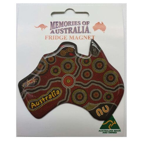 Australian Map Brown Dots Australian Made Resin Magnets - Memories of ...