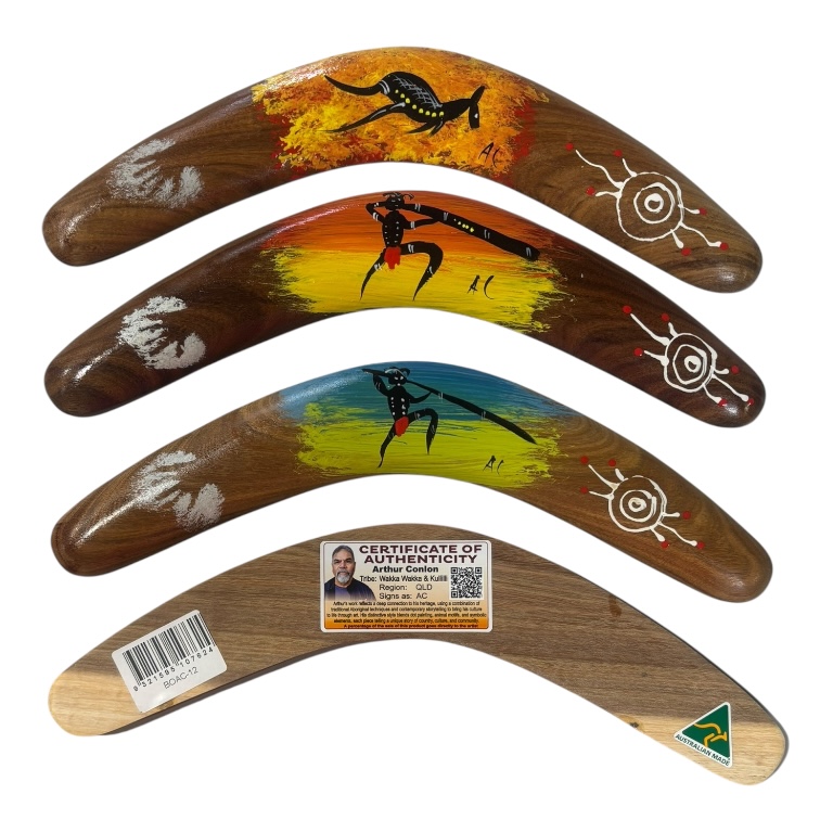 Australian Made Boomerang Loose Arthur Conlon - Memories of Australia